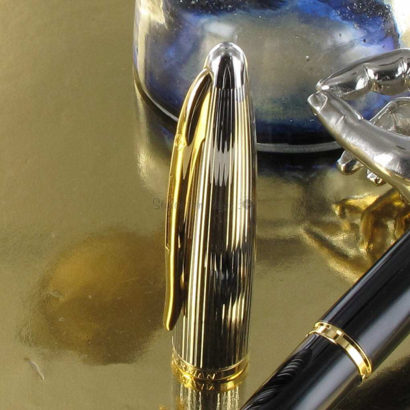 Stylo Plume Fine WATERMAN® Carène Deluxe Or Laque Noire GT