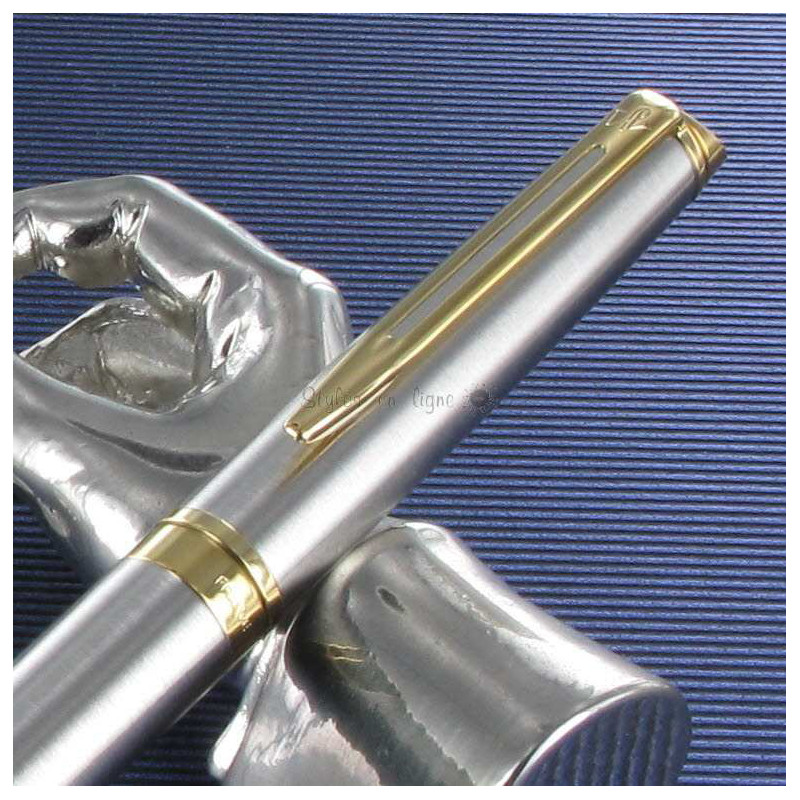 Stylo Plume Waterman® Hémisphère Acier Satiné GT sur Stylos En Ligne